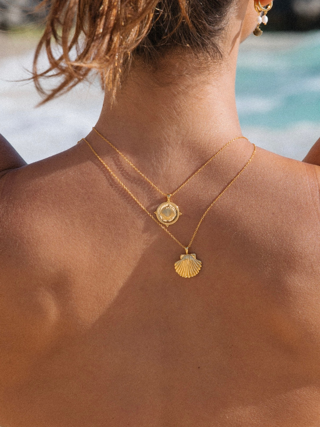 Shell Necklace in 18K Gold – Malakai the Label