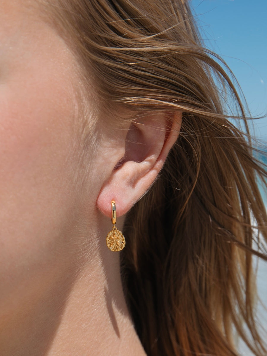 Sand Dollar Hoops | MALAKAI – Malakai the Label