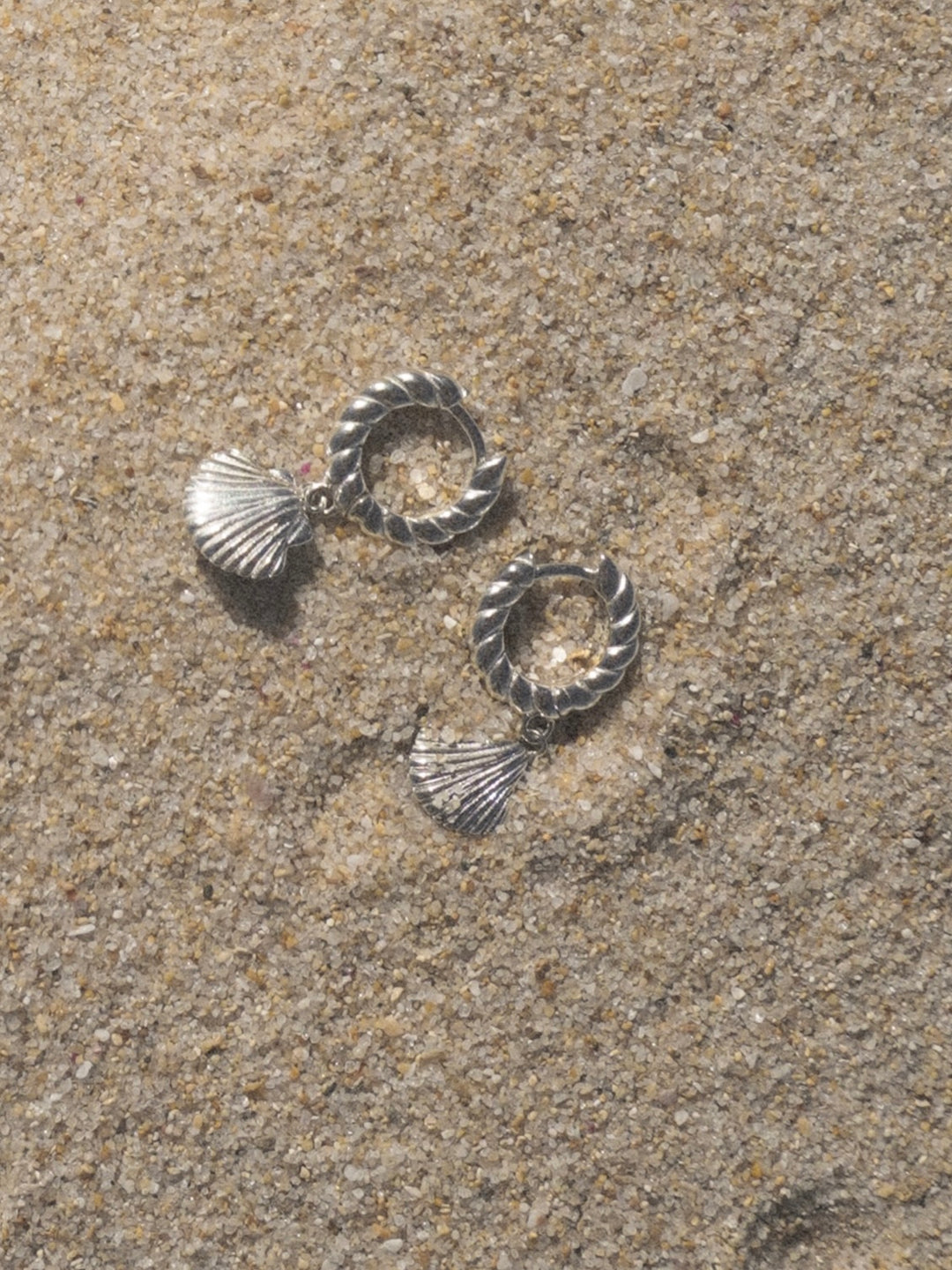 Shell Hoops in Sterling Silver – Malakai the Label